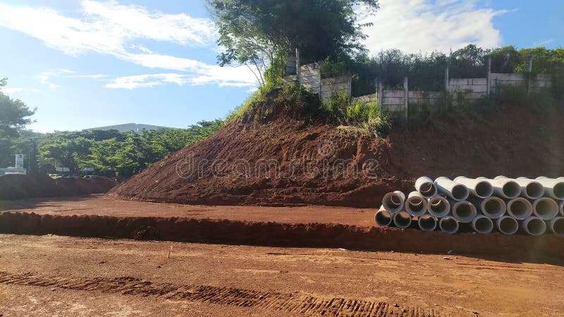 Graded Land with Red Soil in Development Area. March 13, 2024 ...