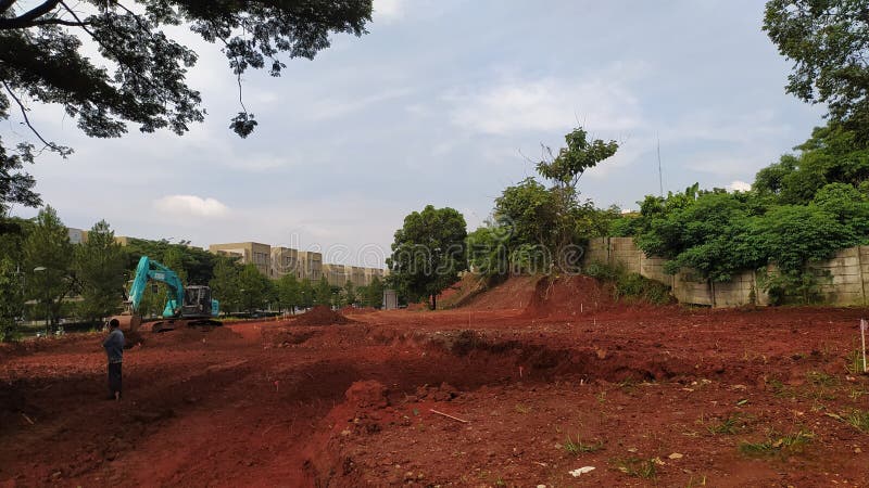 Graded Land with Red Soil in Development Area. March 13, 2024 ...
