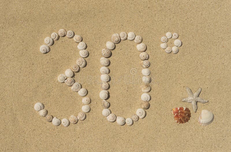 30 graden - de zomer stock foto. Image of reclame, graad - 55111338