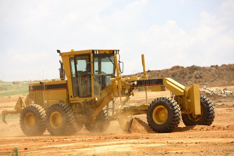 Road Grader stock photo. Image of ground, machine, buildingsite - 1826234