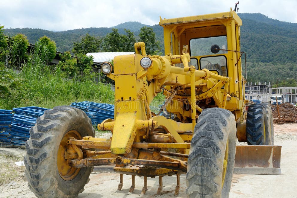 Grader stock image. Image of grades, grader, older, dirty - 58680635