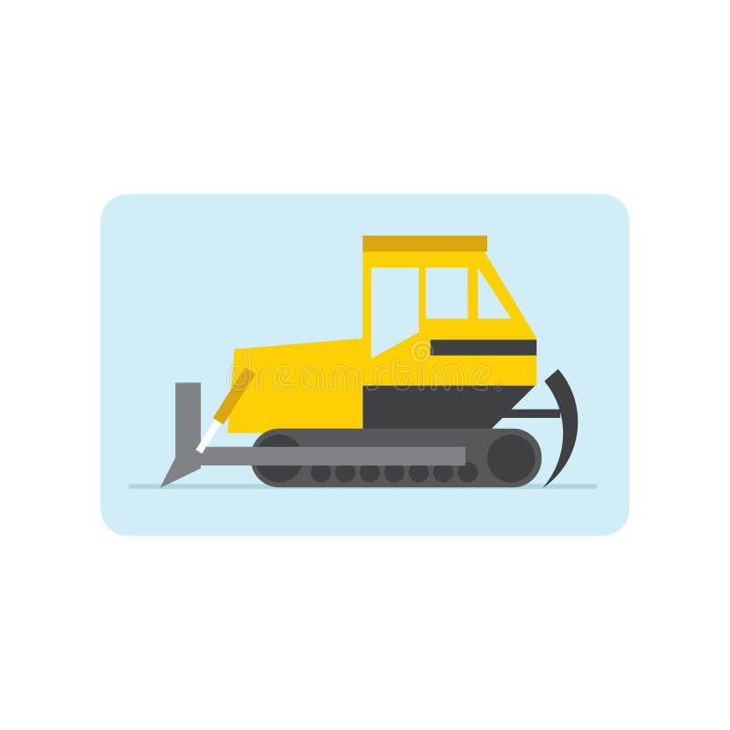 Grader Machine. Vector Illustration Decorative Design Stock Vector ...