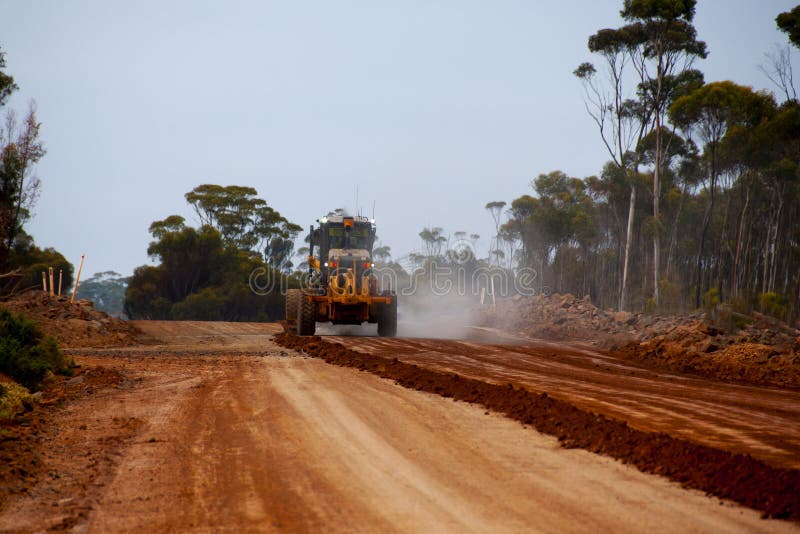 A Road Grader stock image. Image of grader, road, machine - 4946197