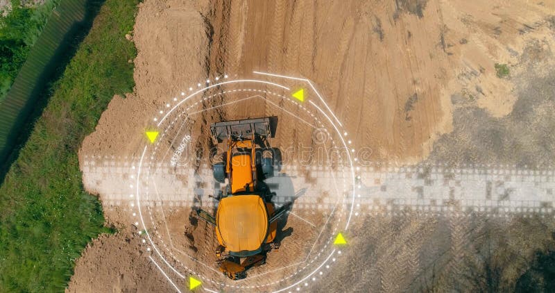 The Concept of a Smart Grader. a Smart Construction Site. the Grader ...