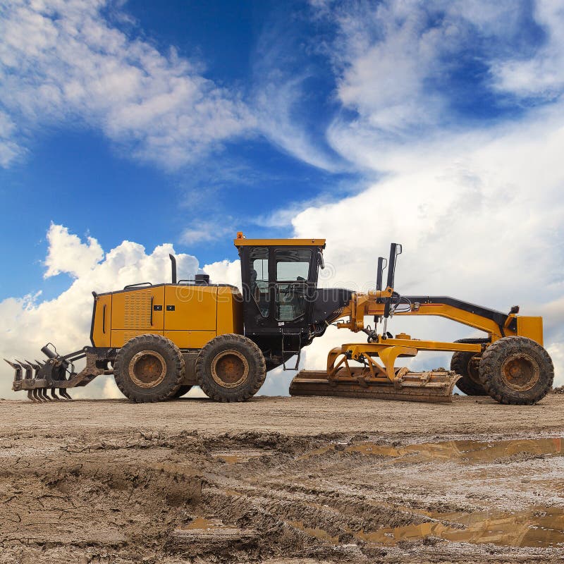 Grader stock photo. Image of industrial, machinery, hydraulic - 39047900