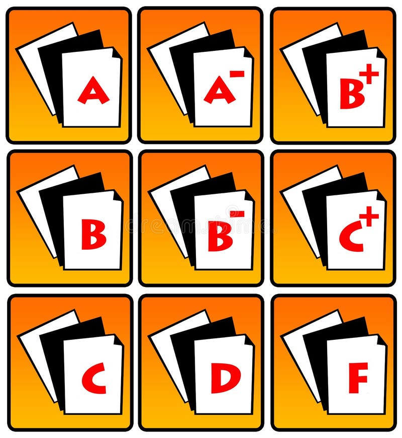 Vector Hand Drawn Grades stock vector. Illustration of form - 18384586