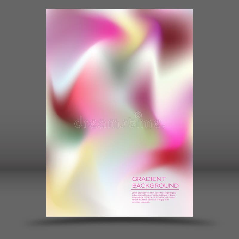 Gradient Abstract Background. Creative Design for Book Covers ...