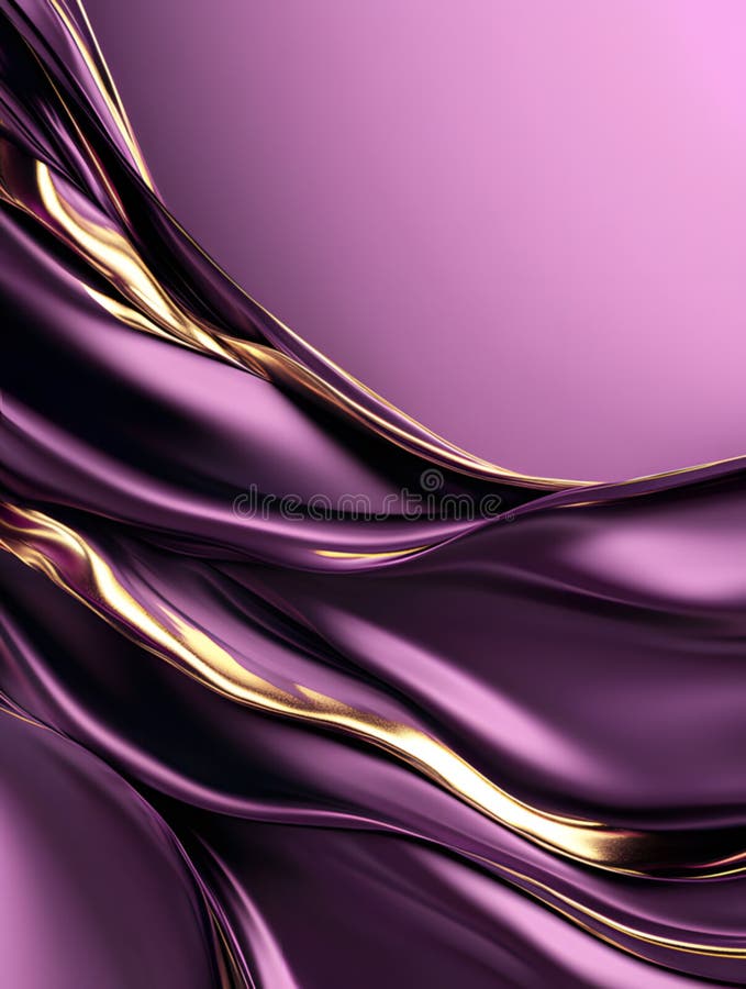 Gradient Abstract Background with Fabric Waves. Realistic Luxury ...