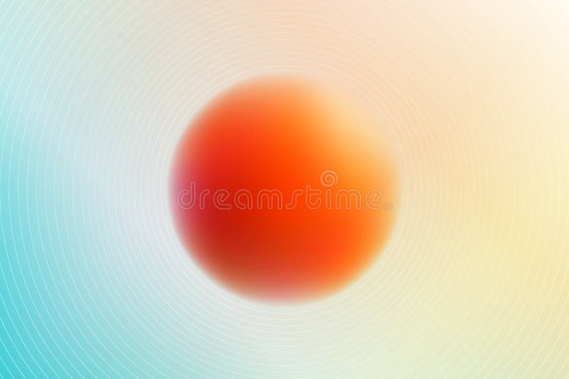 Gradient Abstract Background with Orange Sphere. Design of Banners ...