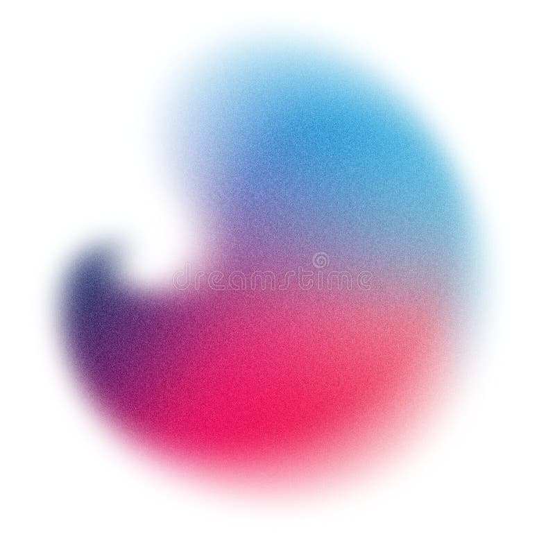 Gradient Abstract Colorful Fluid Shape. Grain Noise Textured Multicolor ...