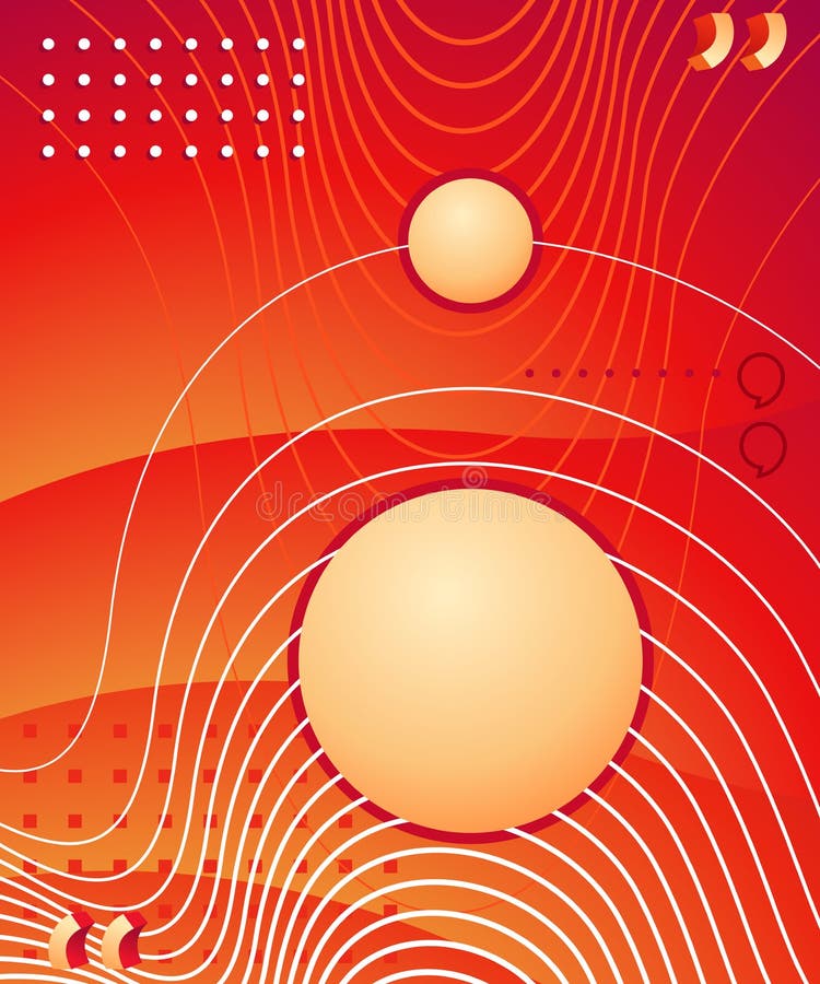 Modern Abstract Graphic Composition with Bright Color Stock Vector ...