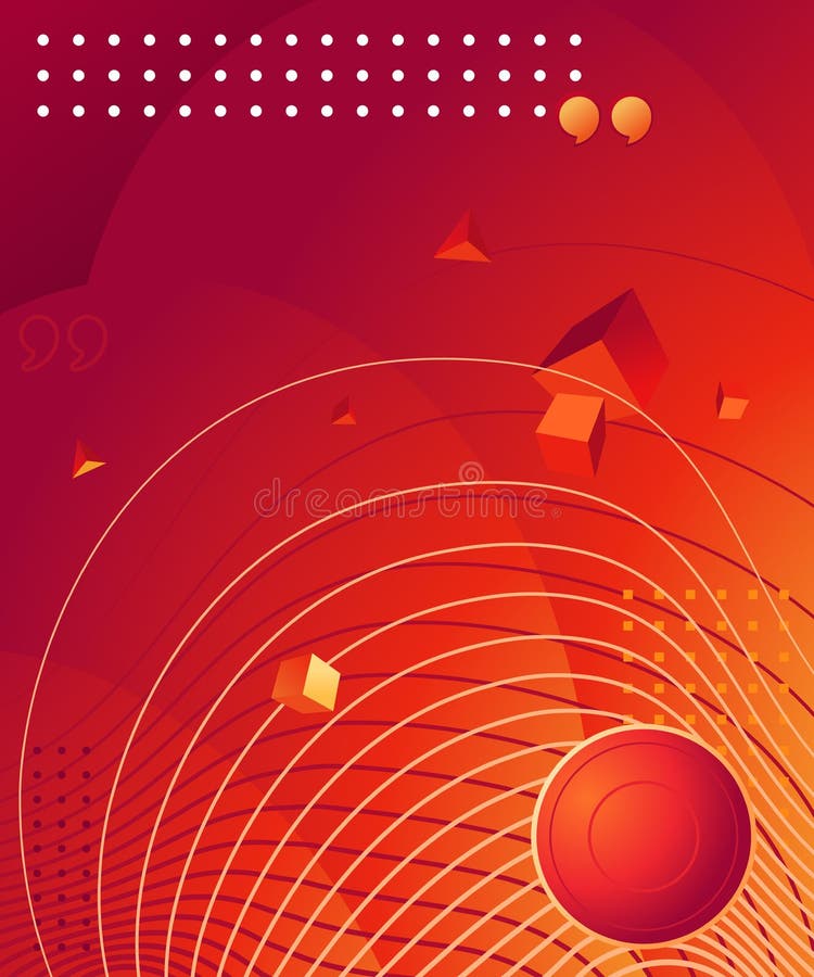 Modern Abstract Graphic Composition with Bright Color Stock Vector ...