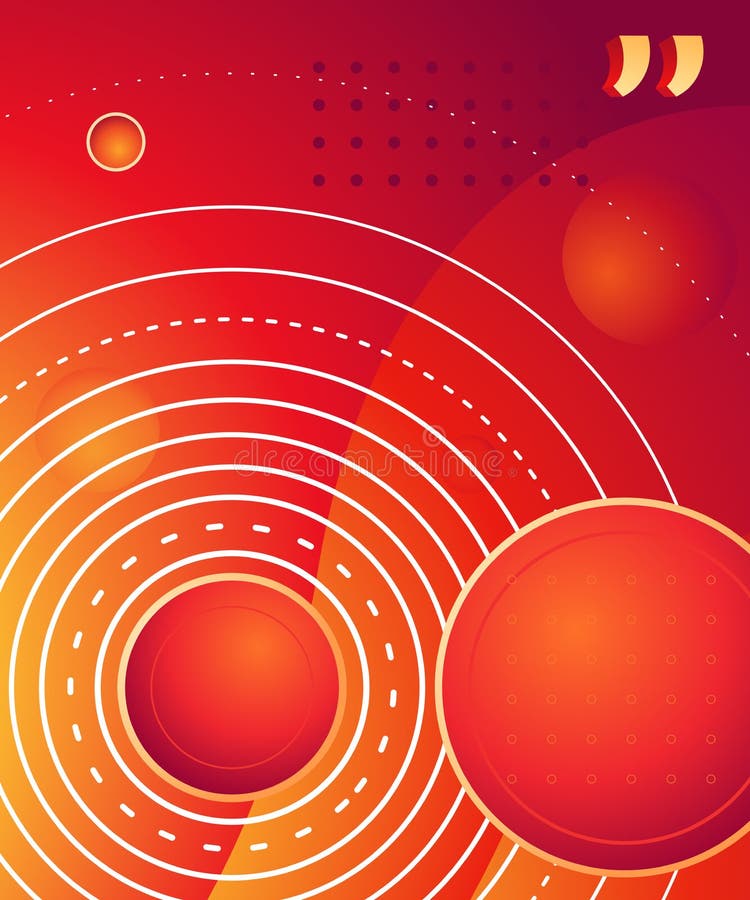 Modern Abstract Graphic Composition with Bright Color Stock Vector ...