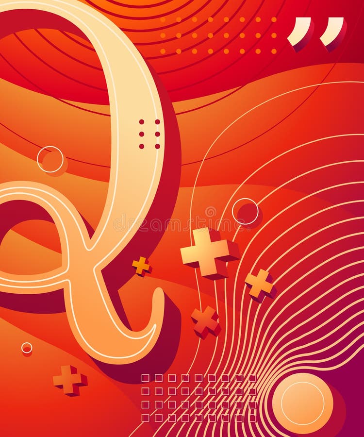 Modern Abstract Graphic Composition with Bright Color Stock ...