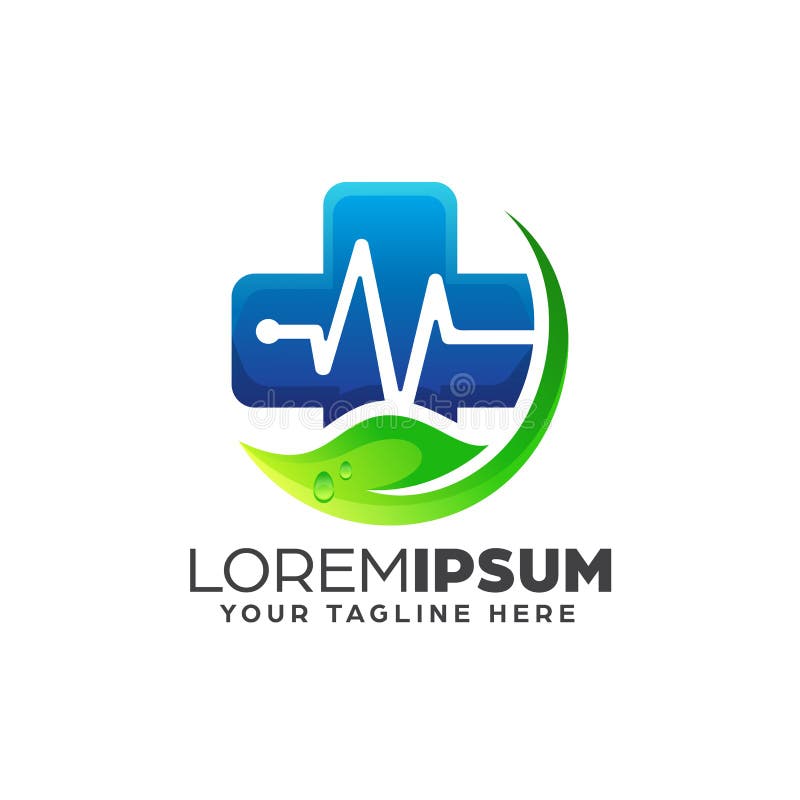 Gradient Abstract Health Leaf Logo Design Template Stock Vector ...