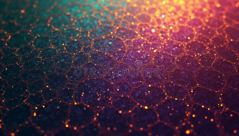 Gradient Abstract Pattern with Interconnected Hexagonal Shapes Stock ...