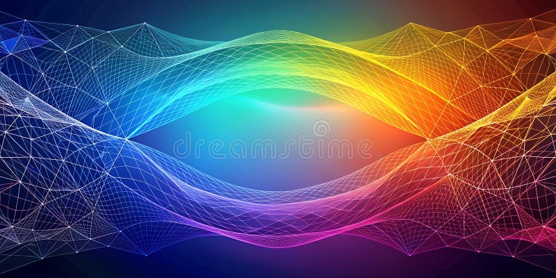 Gradient Abstract Style Wireframe Background AI-Generated Content ...