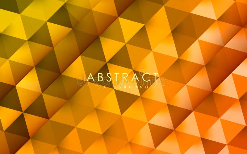 Gradient Abstract Texture Background. Yellow Triangle Pattern Shape ...