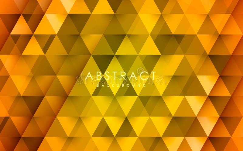 Gradient Abstract Texture Background. Yellow Triangle Pattern Shape ...