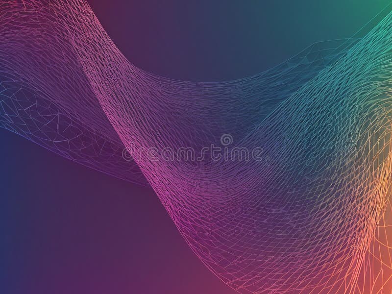Gradient Abstract Wireframe Background - Generated by Ai Stock ...