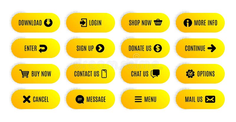 UI set of game navigation stock vector. Illustration of modern - 169089420