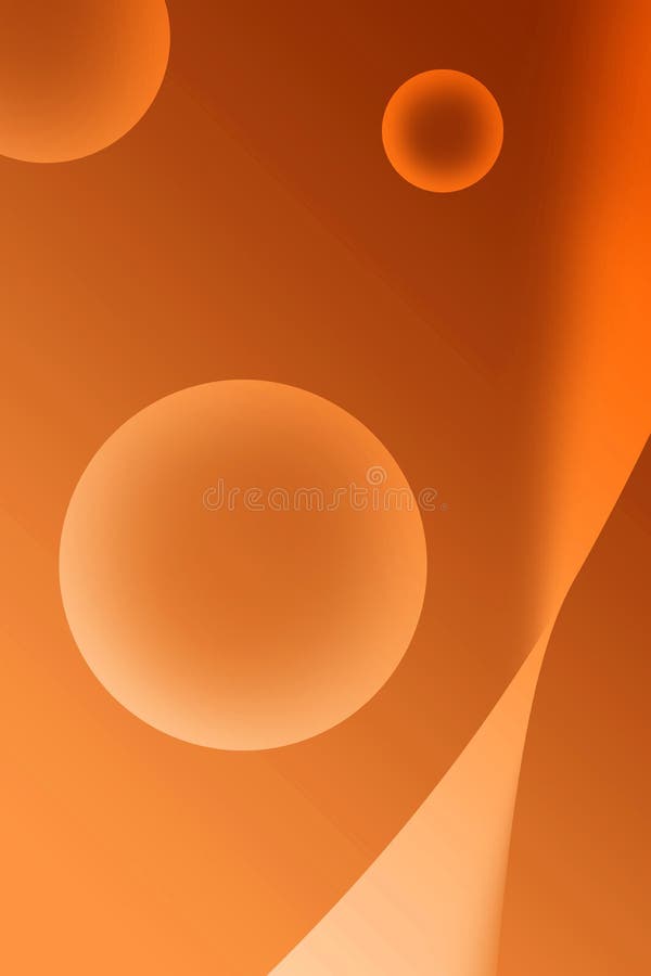 Gradient Aerospace Orange Colored Spheres for Abstract Background Stock ...