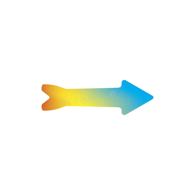 Gradient Arrow stock illustration. Illustration of connection - 6614557