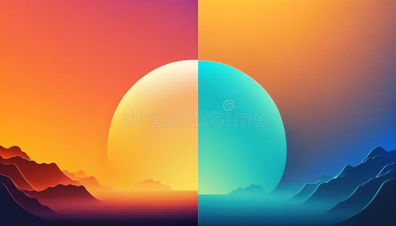 Gradient Backgraund Banner Mockup. UI UX Web Design Stock Illustration ... Gradient Backgraund Banner Mockup. UI UX Web Design Stock Illustration ...