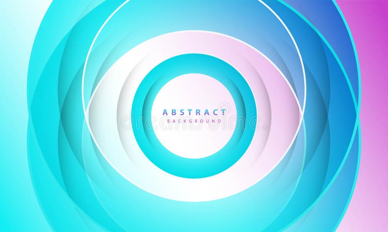 Gradient Background. Abstract Circle Paper Cut Smooth Color Composition ...