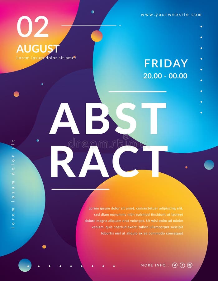 Abstract Poster Event Template Stock Vector - Illustration of flyer ...