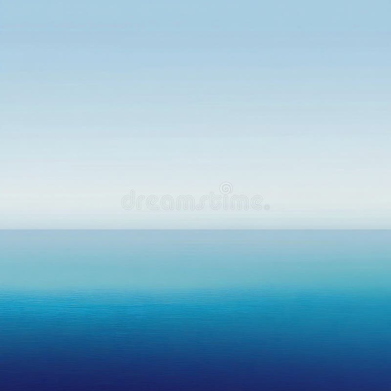 Gradient Background in Blue and White Sea and Sky Horizon Scene Stock ...