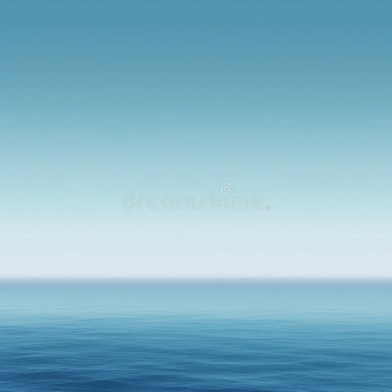 Gradient Background in Blue and White Sea and Sky Horizon Scene Stock ...