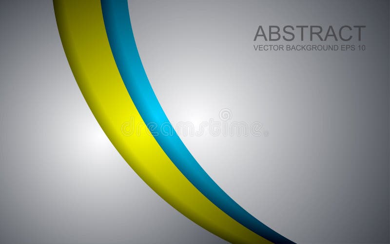 Gradient Background of Blue and Yellow Line Curves on White Color ...