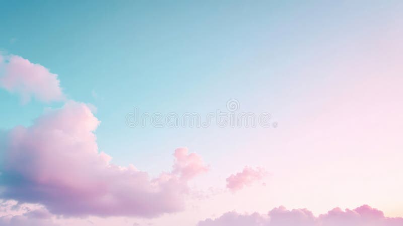 A Gradient Background Fading from Soft Lavender To Light Sky Blue, with ...