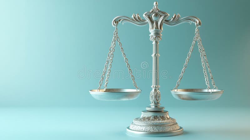 A Gradient Background Highlights a Stylized Balance Scale, Conveying ...