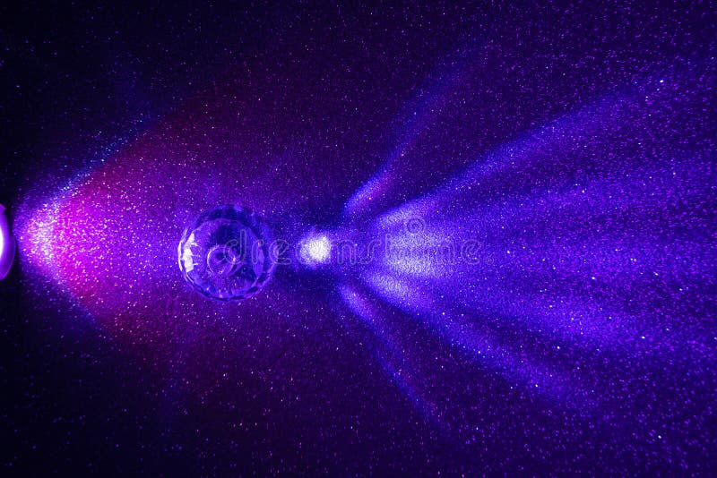 On a Gradient Background, a Horizontal Diffused Gradient Beam of Lilac ...