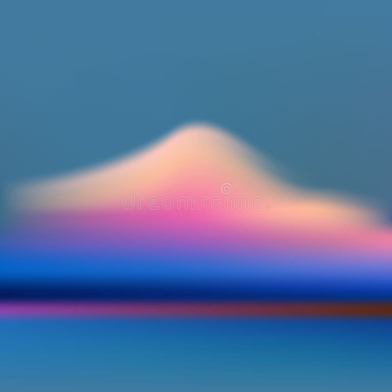 Gradient Background Ice Mountain Near the Water Stock Vector ...