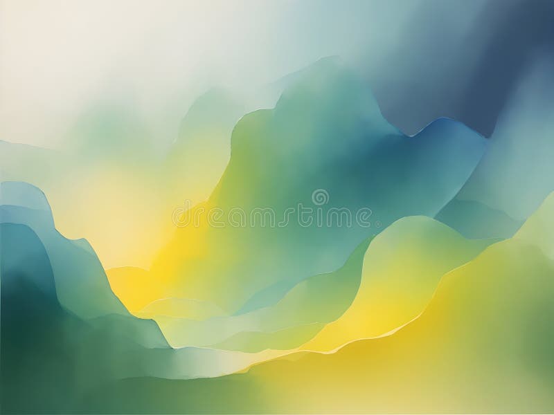 Watercolor Gradient Background with Graded Wash Technique. AI-Generated ...