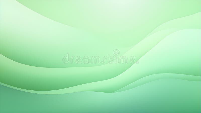 Gradient Background in Light Green Colors with Soft Waves. Elegant ...