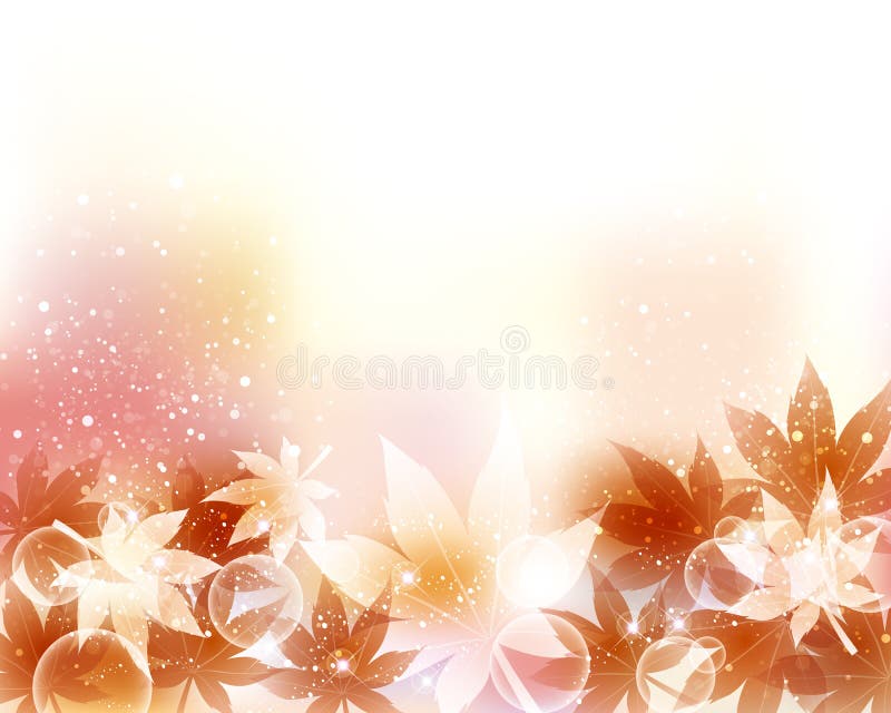 Gradient Background with Maple Leaves Stock Vector - Illustration of ...