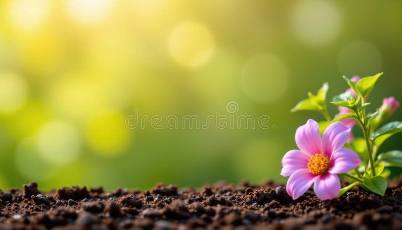Gradient Background for Online Gardening Class Visuals Stock ...