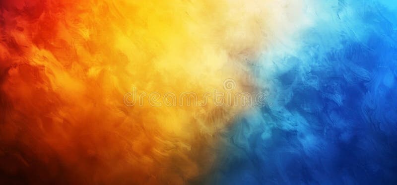 A Gradient Background with an Orange, Blue and Yellow Color, Blurred ...