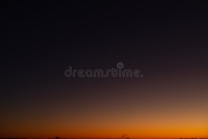 Gradient Background from Orange To Dark Blue. Sunset Sky Over the ...