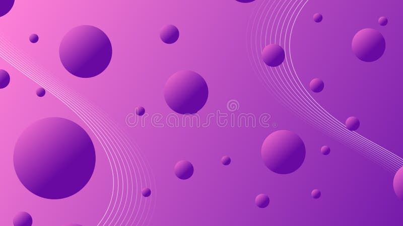 Gradient Background Pink-red-purple Floating Ball. Stock Illustration ...