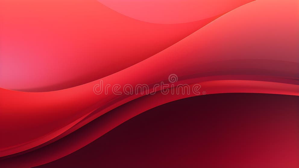 Gradient Background in Ruby Colors with Soft Waves. Elegant Display ...