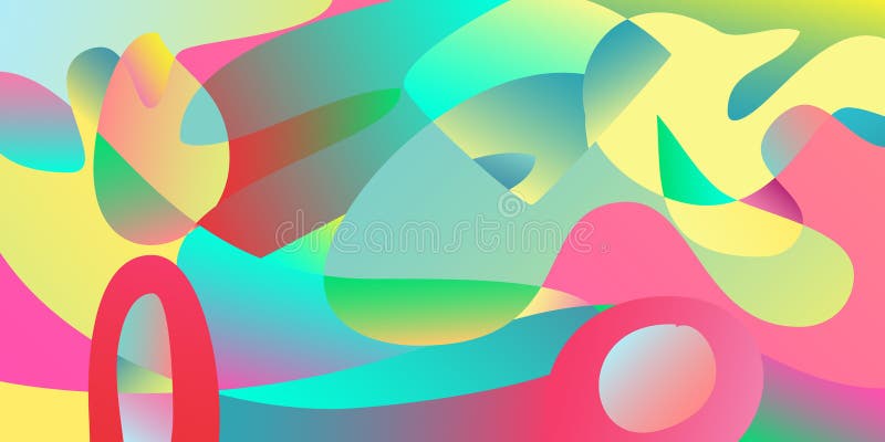 Gradient Background Set Abstract Summer Color Pop Stock Vector ...