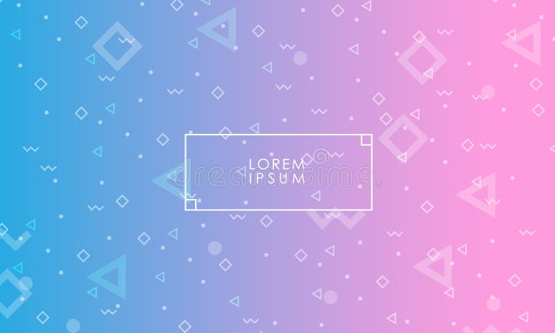 Gradient Background with Small Shapes Stock Illustration - Illustration ...