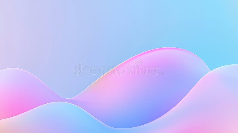A Gradient Background with Three Curved Lines in Pink, Purple, and Blue ...
