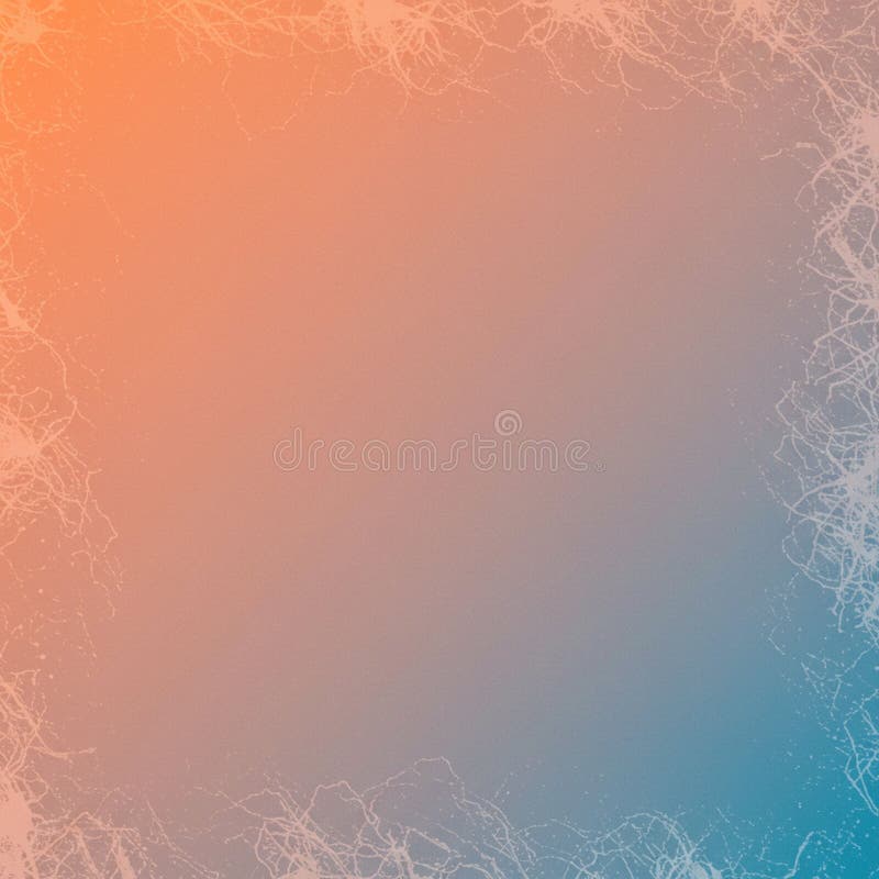 Gradient Background Transitioning from Warm Orange To Cool Blue, Framed ...