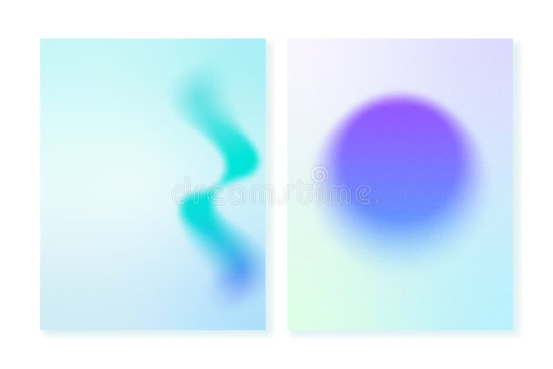 Gradient Backgrounds with Blurry Shapes Stock Vector - Illustration of ...